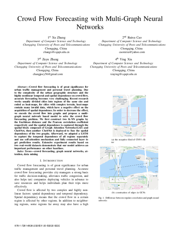 (PDF) Crowd Flow Forecasting with Multi-Graph Neural Networks