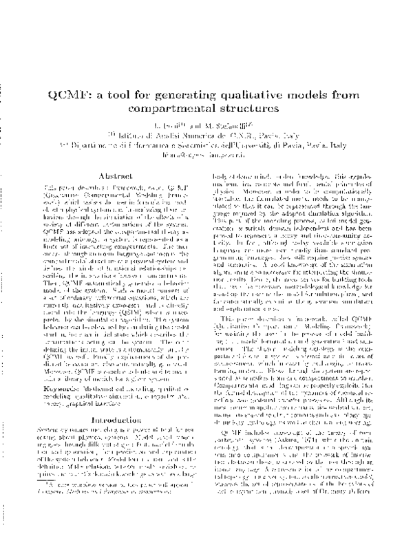 (PDF) QCMF: a tool for generating qualitative models from compartmental structures