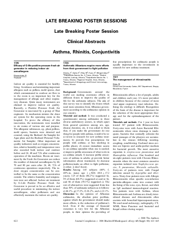(PDF) LATE BREAKING POSTER SESSIONS Late Breaking Poster Session ...