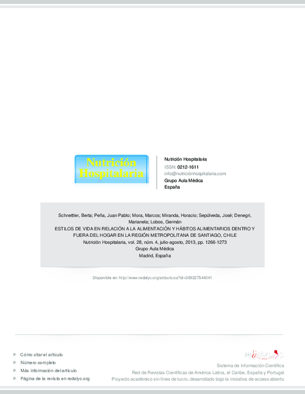 (PDF) [Food-related lifestyles and eating habits inside and outside the ...