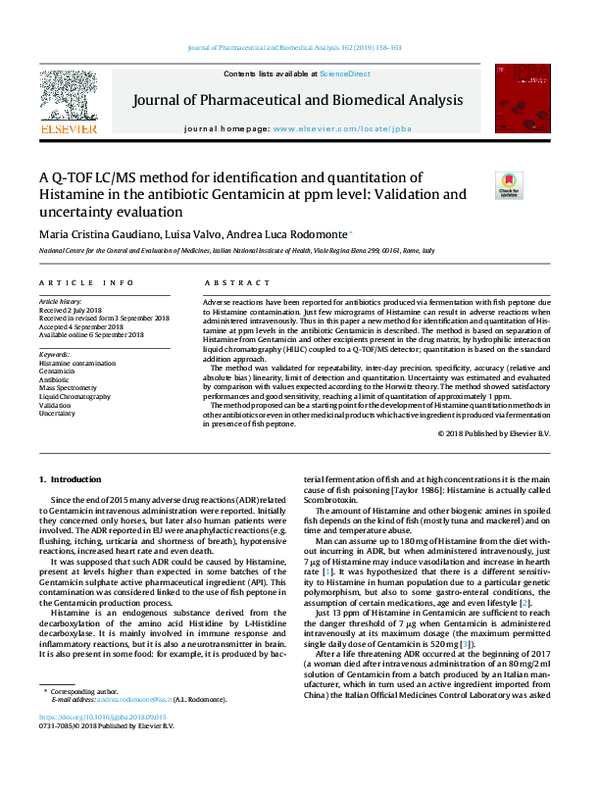 (PDF) A Q-TOF LC/MS method for identification and quantitation of ...