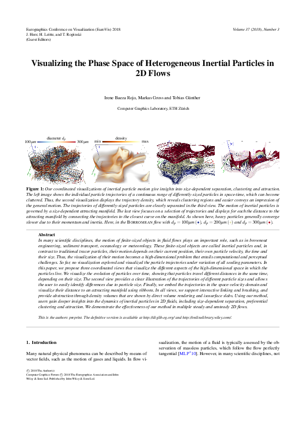 (PDF) Visualizing the Phase Space of Heterogeneous Inertial Particles ...