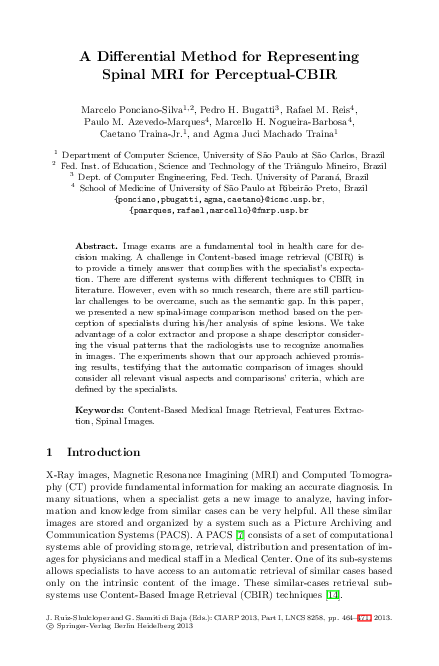 (PDF) A Differential Method for Representing Spinal MRI for Perceptual-CBIR