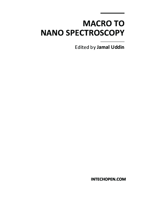 (PDF) Macro To Nano Spectroscopy