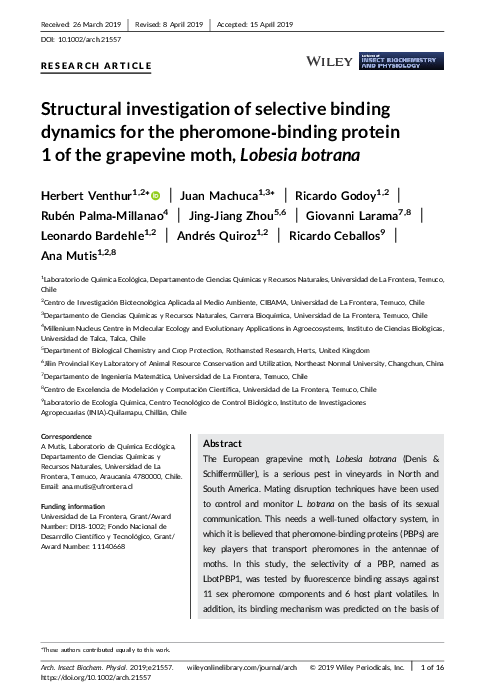 (PDF) Structural investigation of selective binding dynamics for the ...