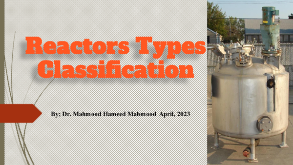 (PPT) A review of the reactors design