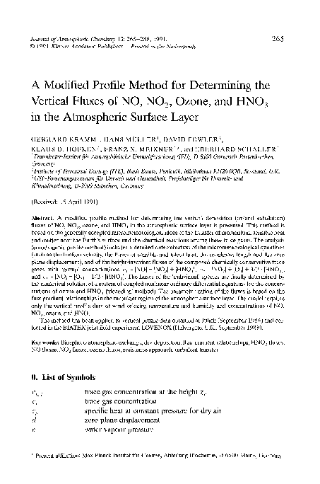 (PDF) A modified profile method for determining the vertical fluxes of ...