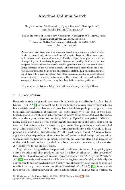 (PDF) Anytime Column Search