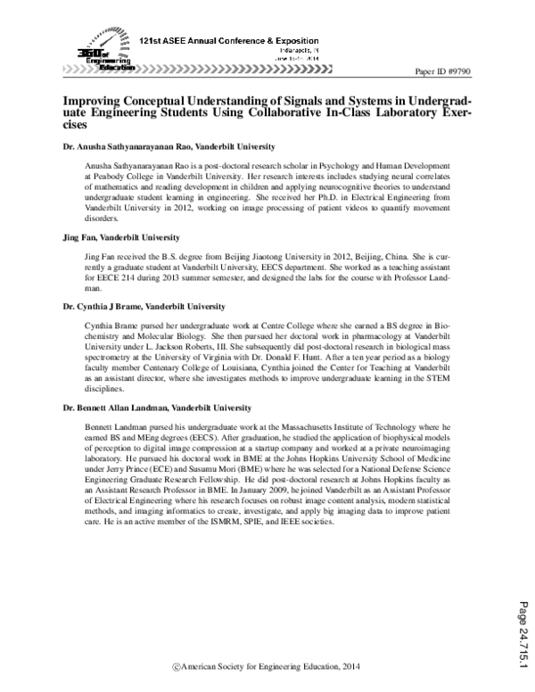 (PDF) Improving Conceptual Understanding of Signals and Systems in Undergraduate Engineering ...