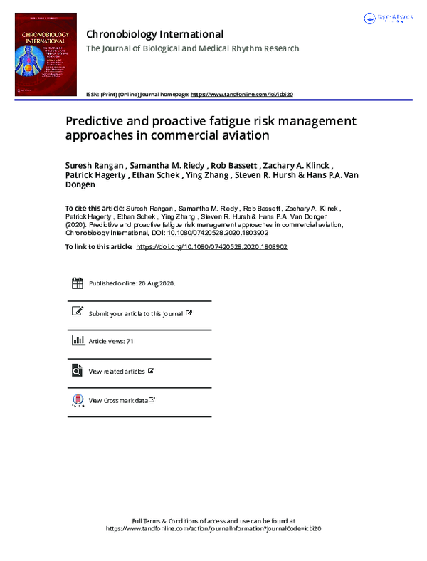 (PDF) Predictive and proactive fatigue risk management approaches in ...