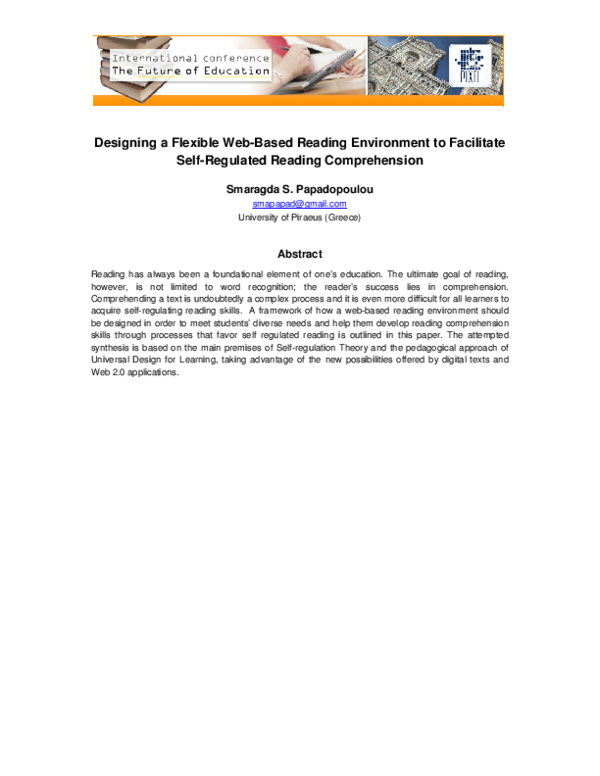 (PDF) Designing A Flexible Web-Based Reading Environment to Facilitate ...
