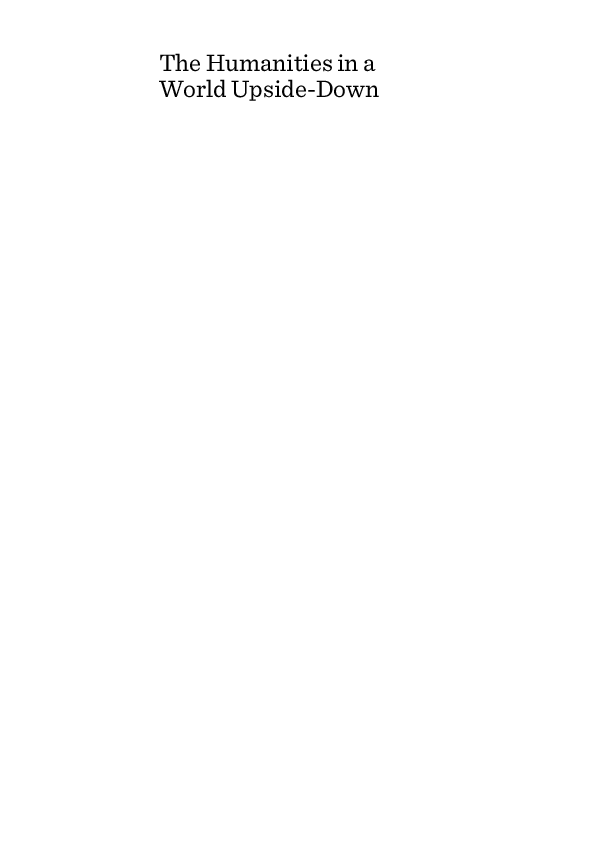 (PDF) Introduction:: The Humanities Today