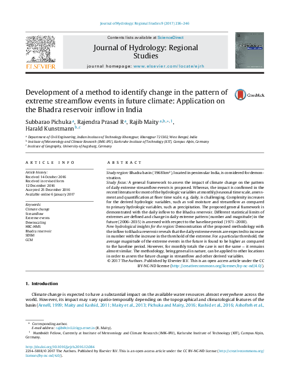 (PDF) Development of a method to identify change in the pattern of ...