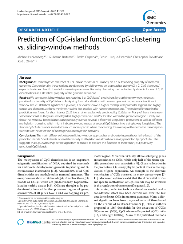 (PDF) Vs. Sliding-Window Methods