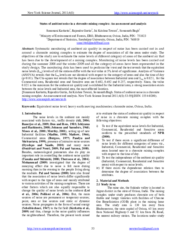 (PDF) Status of ambient noise in a chromite mining complex: An ...