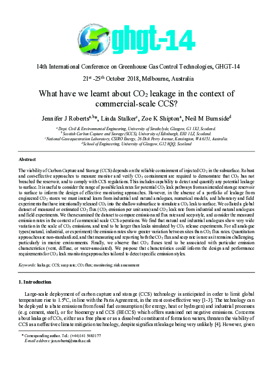 (PDF) What Have We Learnt About CO2 Leakage in the Context of ...
