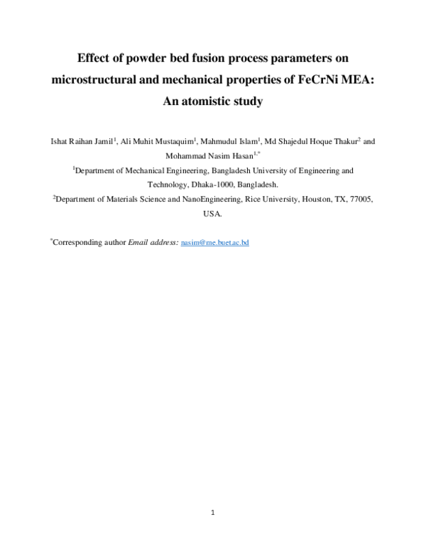 (PDF) Optimizing FeCrNi MEA Properties in LPBF Process