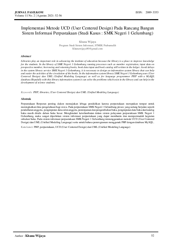 (PDF) Implementasi Metode Ucd ( User Centered Design) Pada Rancang Bangun Sistem Informasi ...