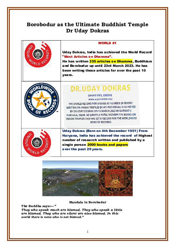 (DOC) Borobodur as the Ultimate Buddhist Temple