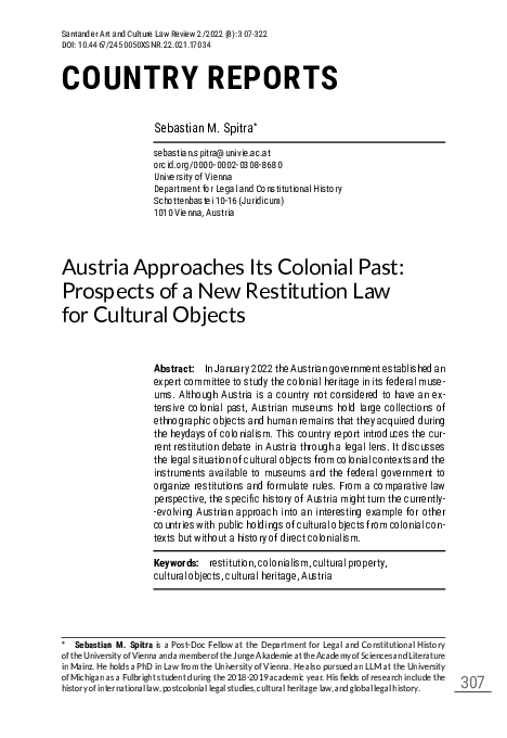 (PDF) Austria Approaches Its Colonial Past: Prospects of a New ...