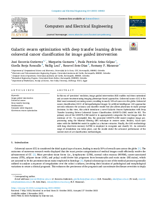 (PDF) Galactic swarm optimization with deep transfer learning driven ...