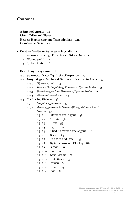(PDF) Gender and Number Agreement in Arabic (2022)