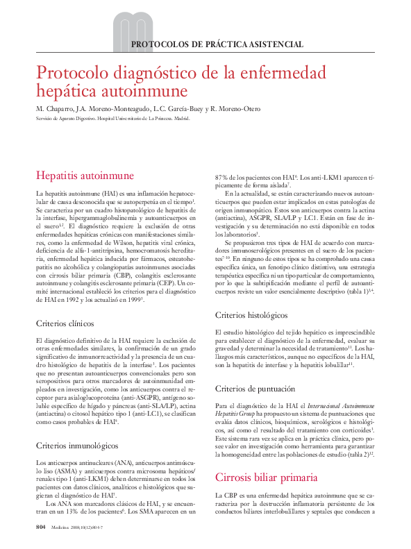 (PDF) Protocolo diagn?stico de la enfermedad hep?tica autoinmune