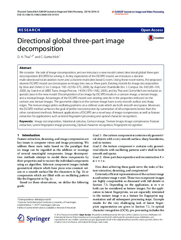 (PDF) Directional global three-part image decomposition