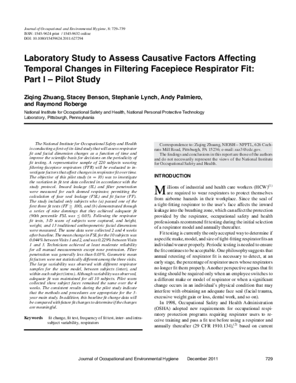 (PDF) Laboratory Study to Assess Causative Factors Affecting Temporal Changes in Filtering ...