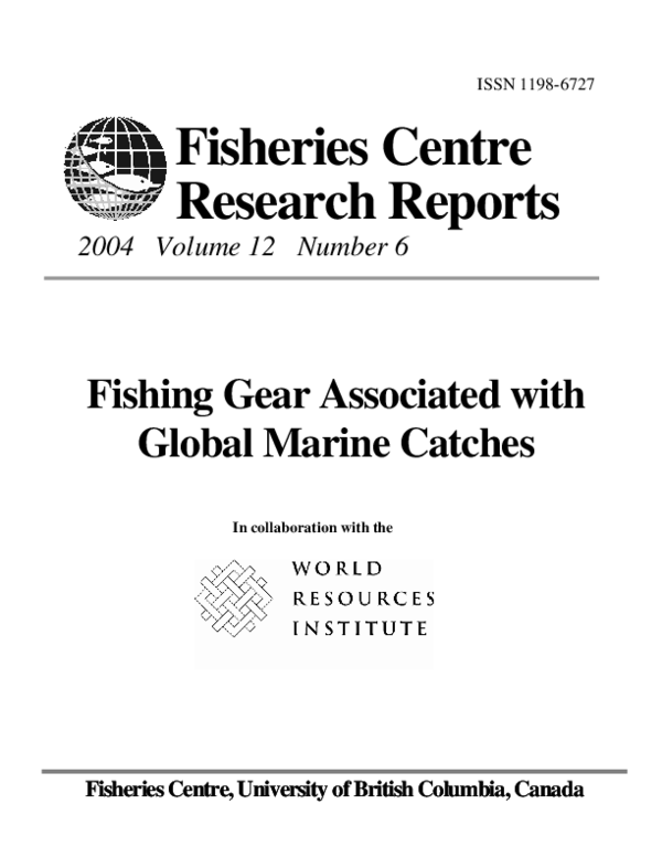 (PDF) Fishing gear associated with global marine catches