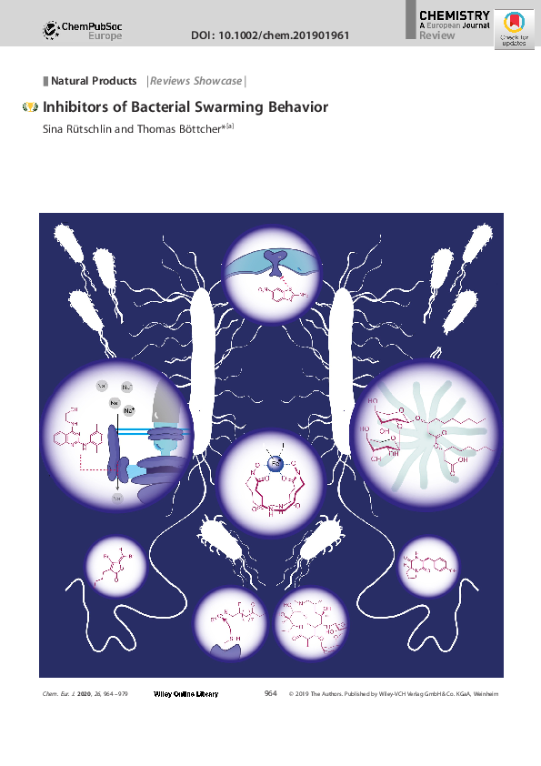 (PDF) Inhibitors of Bacterial Swarming Behavior | Thomas Böttcher - Academia.edu