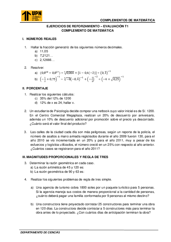 (PDF) COMPLEMENTOS DE MATEMÁTICA