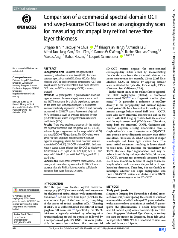 (PDF) Comparison of a commercial spectral-domain OCT and swept-source ...