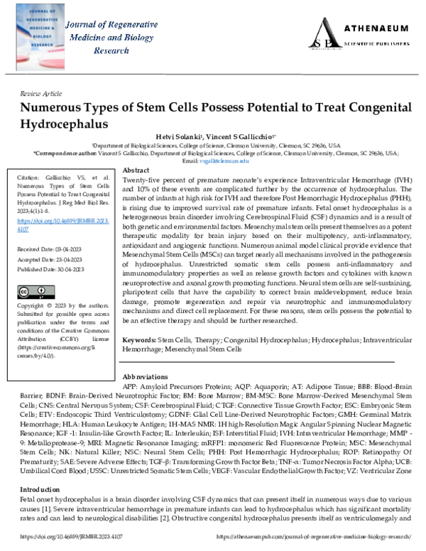 (PDF) Numerous Types of Stem Cells Possess Potential to Treat ...