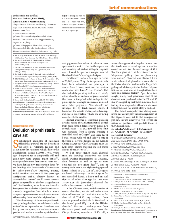 (PDF) Evolution of prehistoric cave art