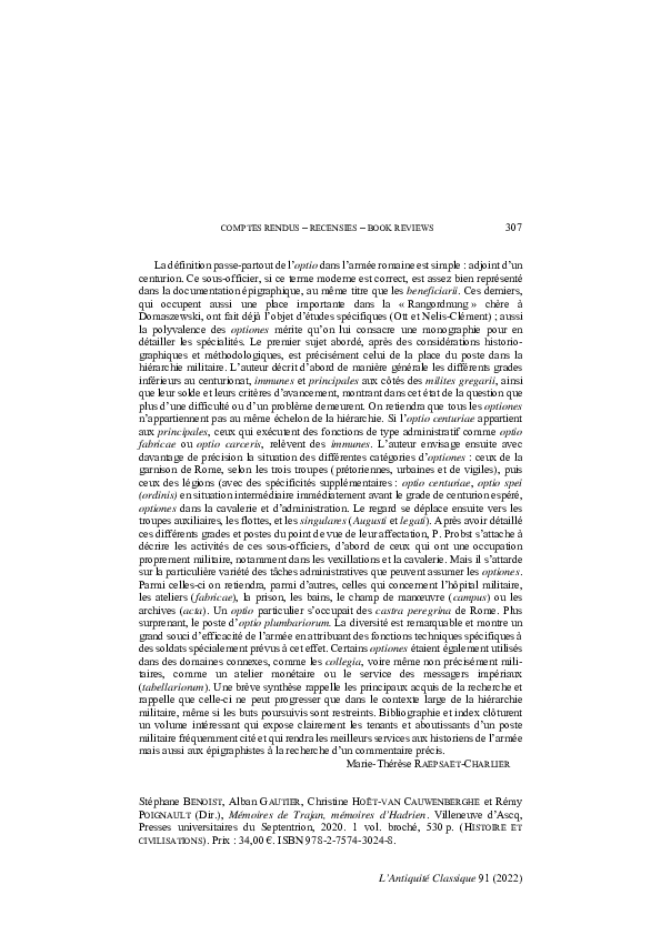 (PDF) Stéphane Benoist, Alban Gautier, Christine Hoët-van Cauwenberghe ...