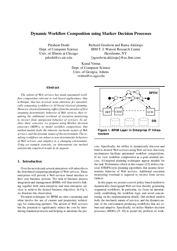 (PDF) Dynamic Workflow Composition