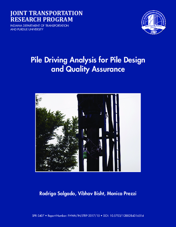 (PDF) Pile Driving Analysis for Pile Design and Quality Assurance