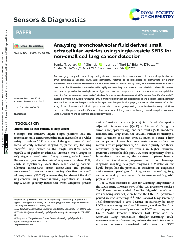 (PDF) Analyzing bronchoalveolar fluid derived small extracellular ...
