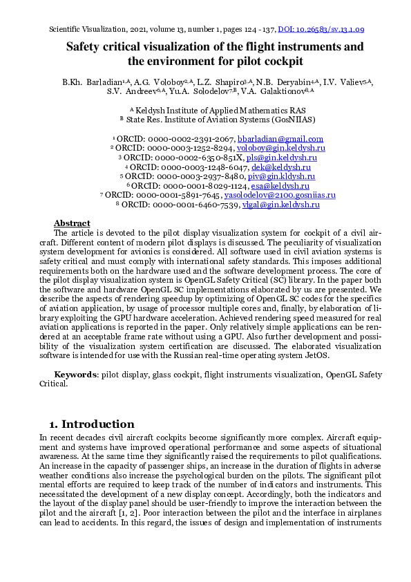 (PDF) Safety critical visualization of the flight instruments and the ...