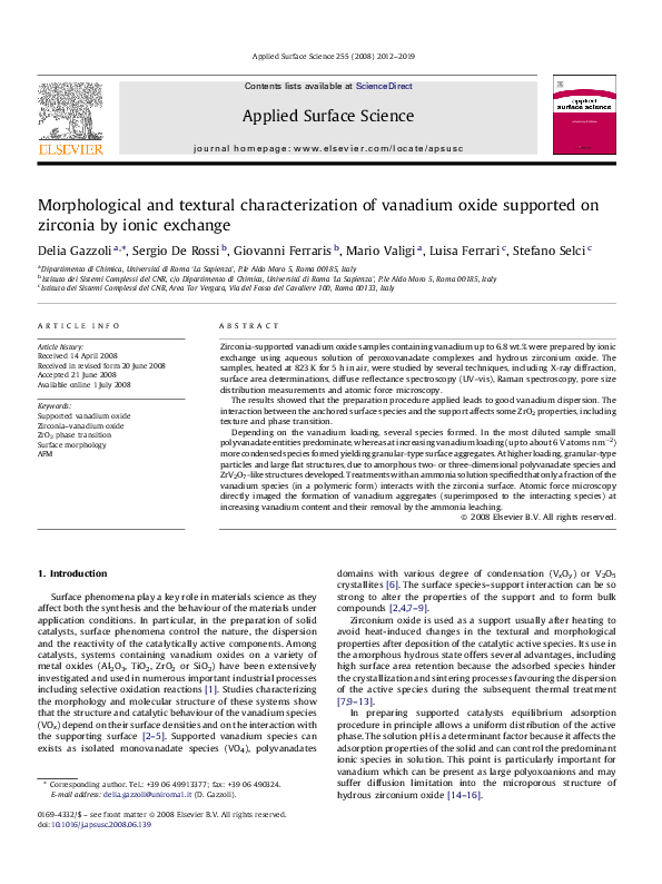 (PDF) Morphological and textural characterization of functionalized ... (PDF) Morphological and textural characterization of functionalized ...