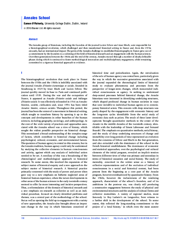 (PDF) Annales School