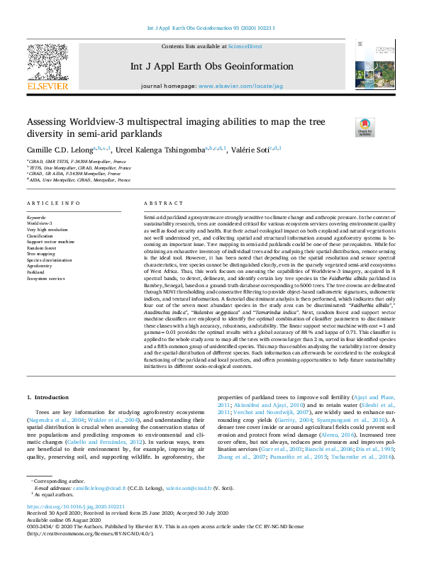 (PDF) Assessing Worldview-3 multispectral imaging abilities to map the ...