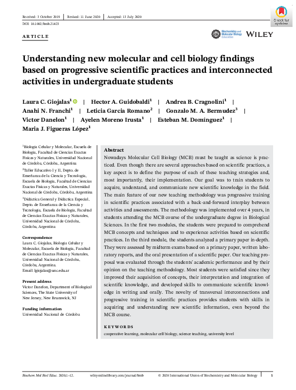 (PDF) Understanding new molecular and cell biology findings based on ...