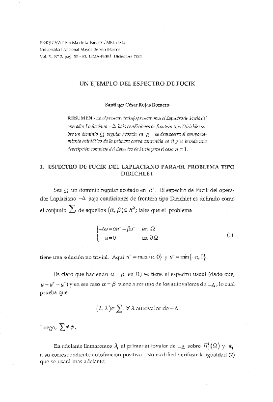 (PDF) Un Ejemplo Del Espectro De Fucik