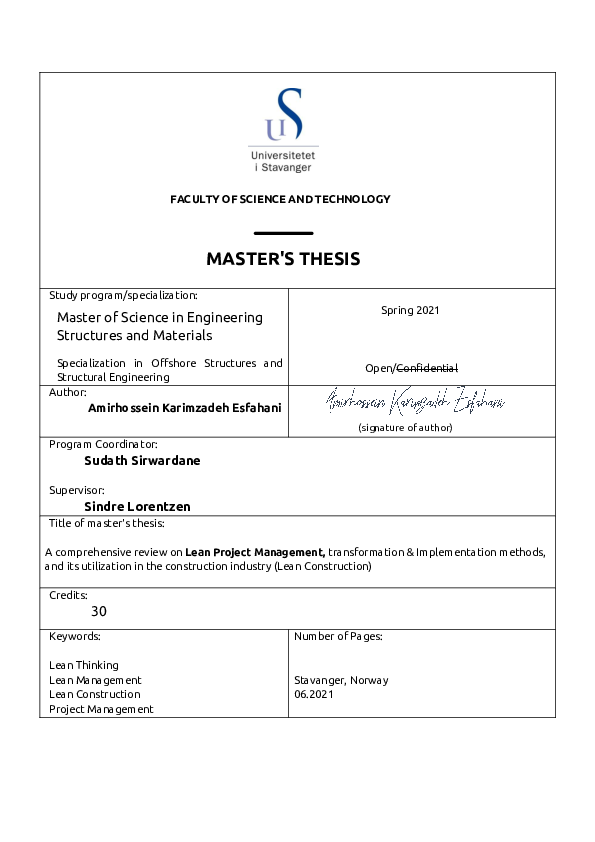 (PDF) A comprehensive review on Lean Project Management, transformation ...