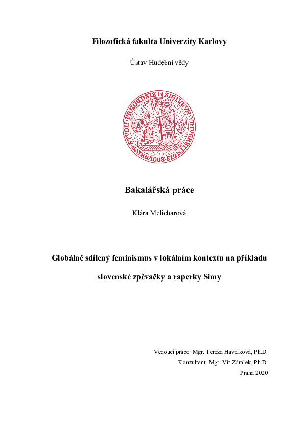 (PDF) Global Feminism in a Local Context: The Slovak Rapper and Singer ...