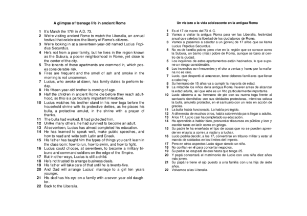 (PDF) A Glimpse of Teenage Life in Ancient Rome