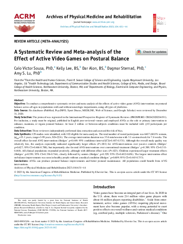(PDF) A Systematic Review and Meta-analysis of the Effect of Active ...