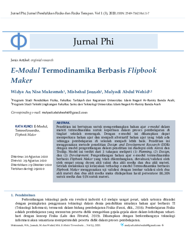 (PDF) E-Modul Termodinamika Berbasis Flipbook Maker